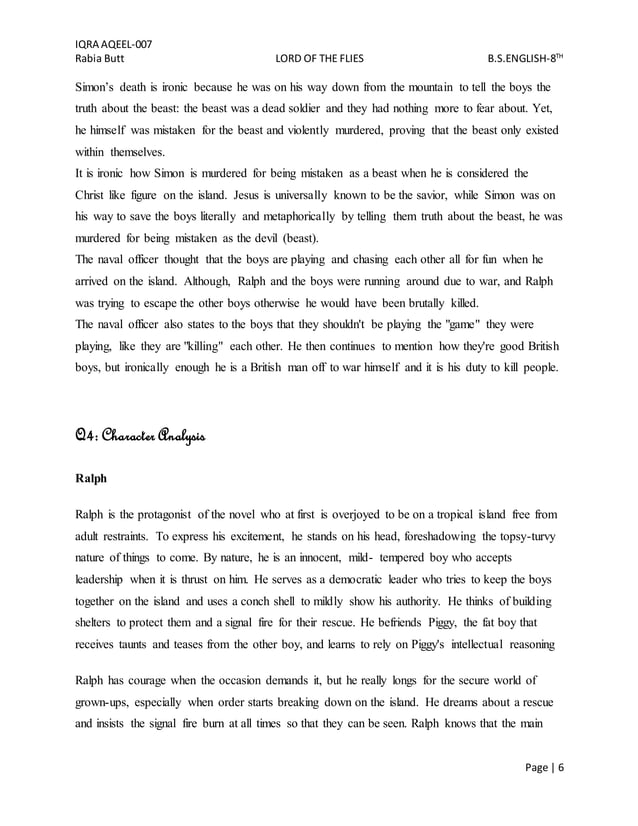 Lord of the flies | PDF