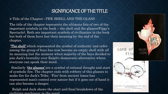 Lord of the flies | PPTX | Fiction | Books and Literature
