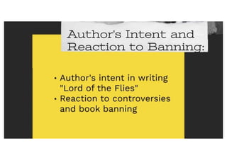 Lord of the flies | Book Review | Covering Three Dimensional Review | PPT