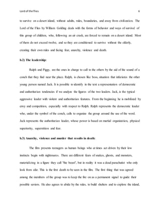 Lord of the flies - Analysis | PDF