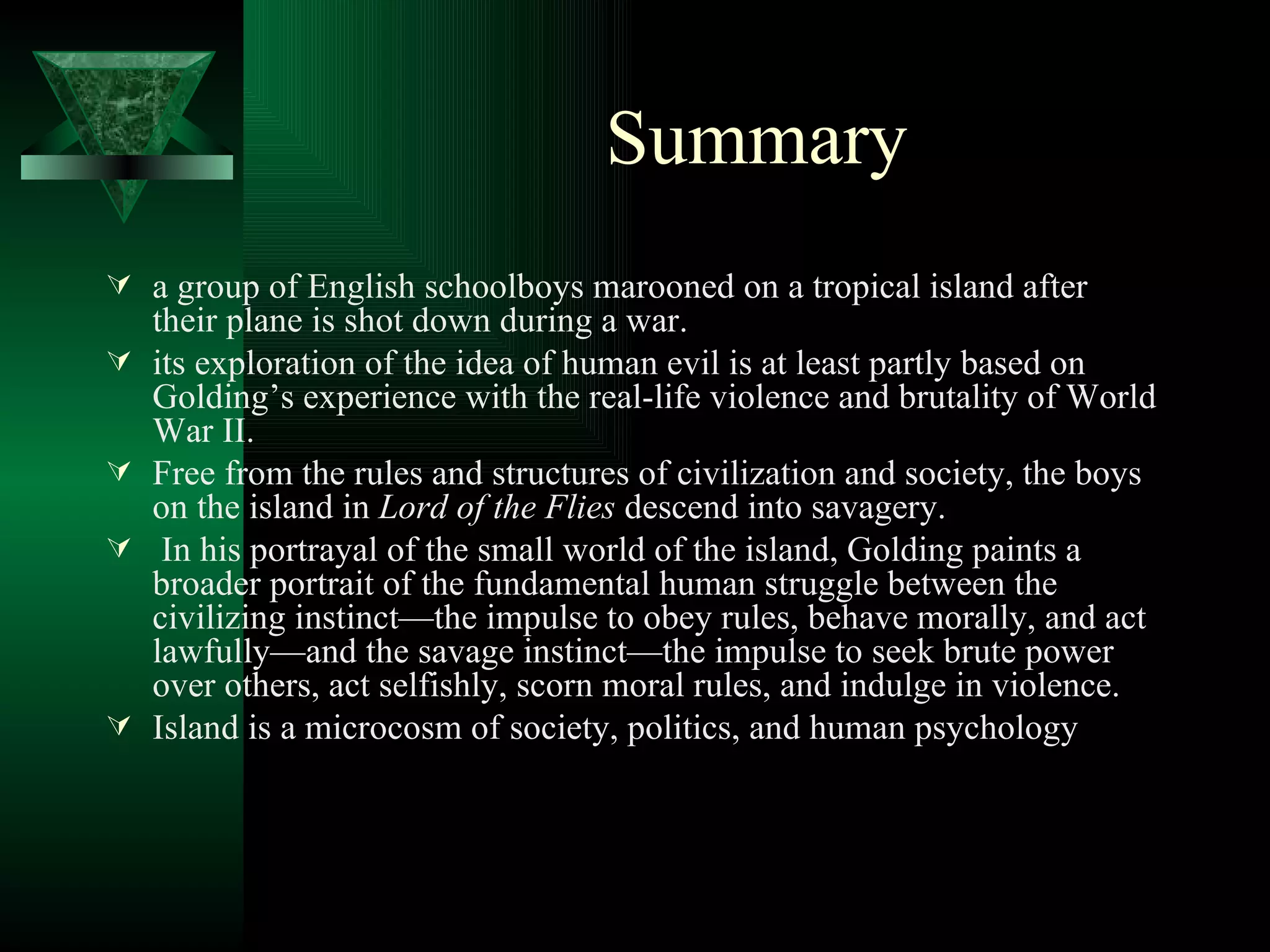 "Lord of the Flies" powerpoint | PPT