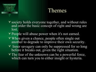 "Lord of the Flies" powerpoint | PPT