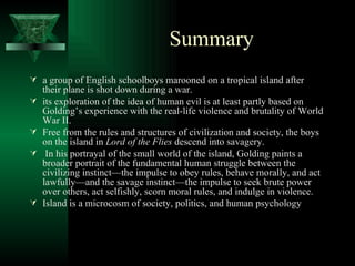 "Lord of the Flies" powerpoint | PPT