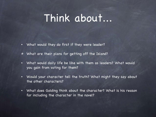 Lord of the flies presentation | PPT