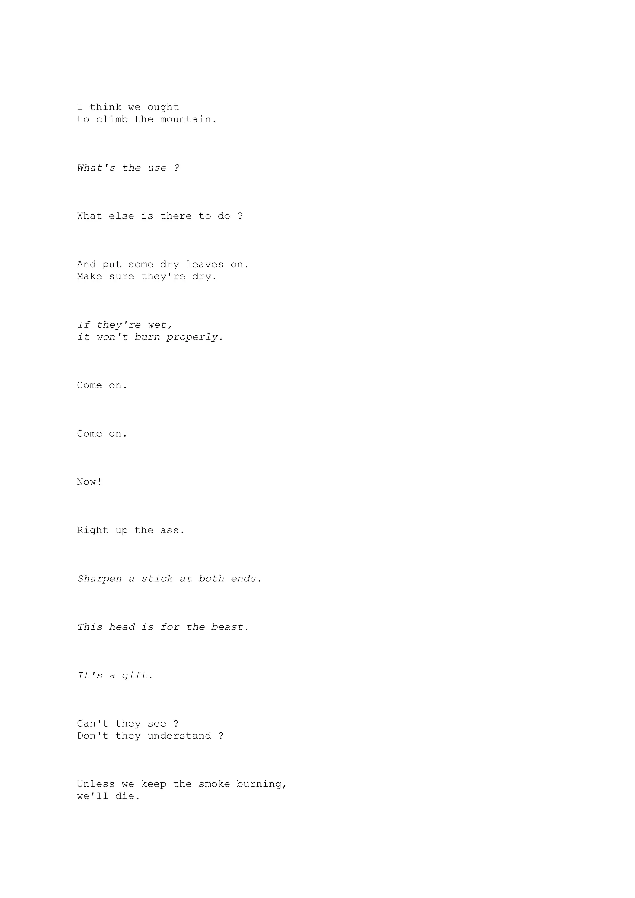 Lord of the flies script | DOCX