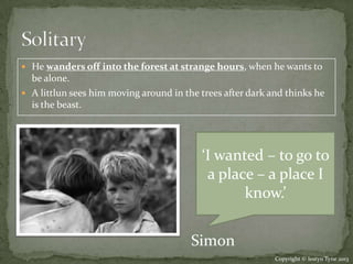 Simon Character Notes Lord of the Flies | PPTX