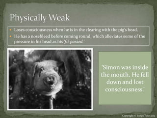 Simon Character Notes Lord of the Flies | PPTX