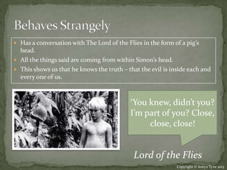 Simon Character Notes Lord of the Flies | PPTX