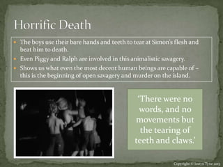 Simon Character Notes Lord of the Flies | PPTX