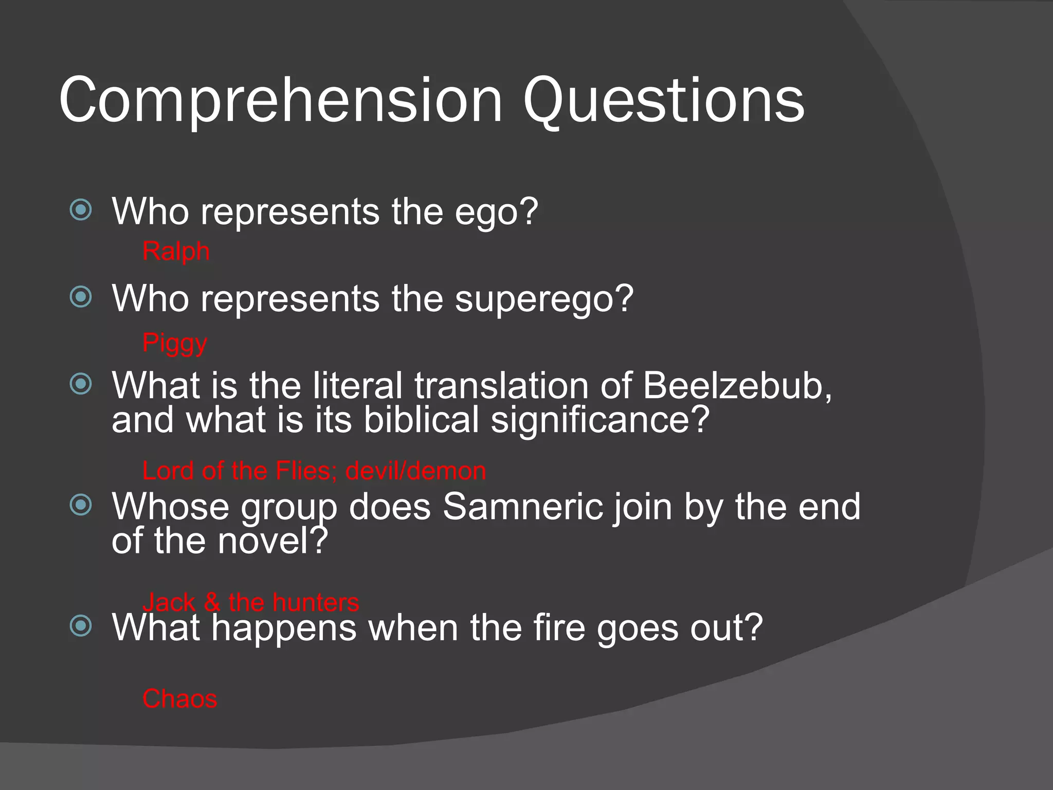 Lord Of The Flies Project | PPT