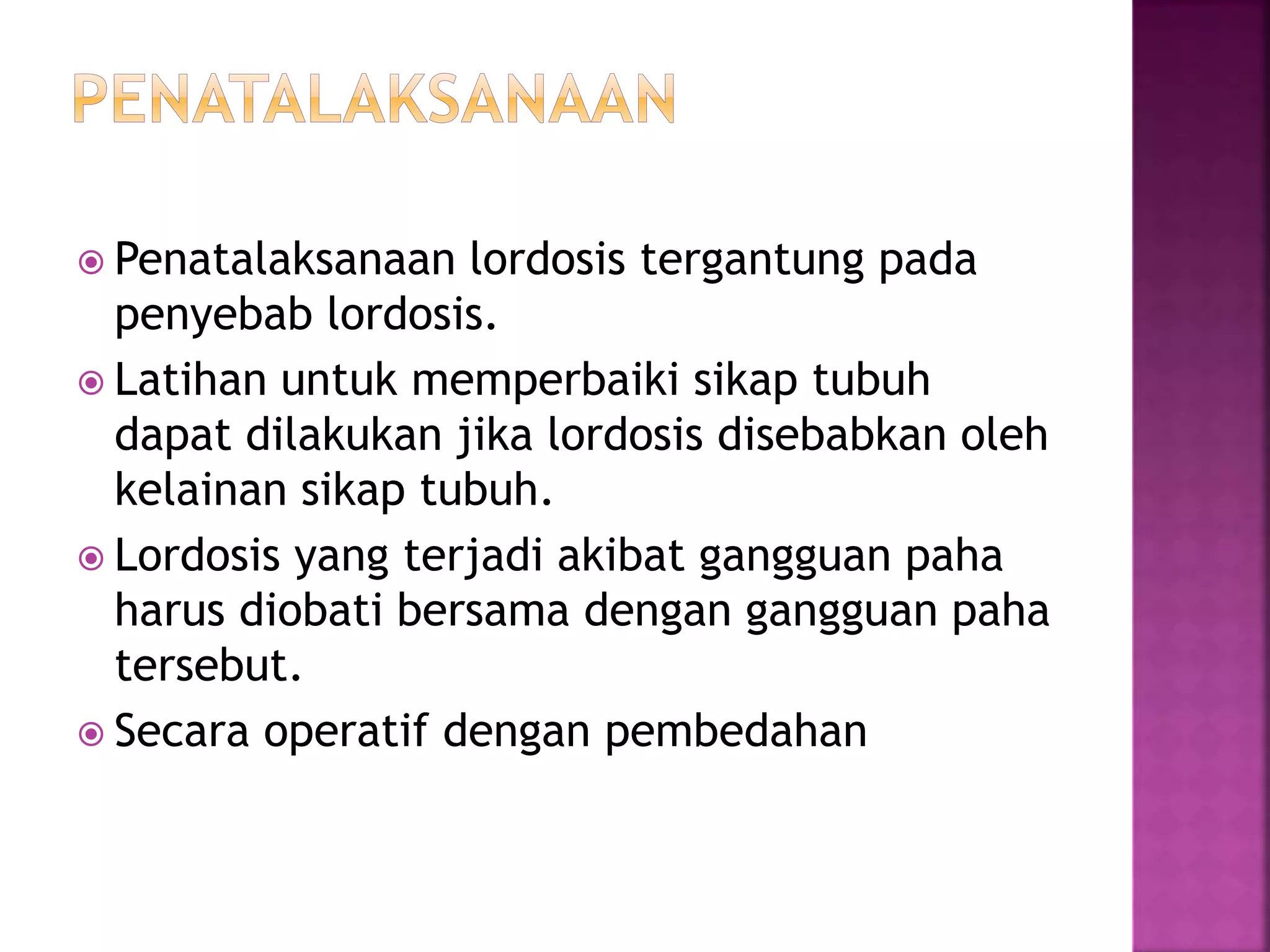 Lordosis shb | PPTX