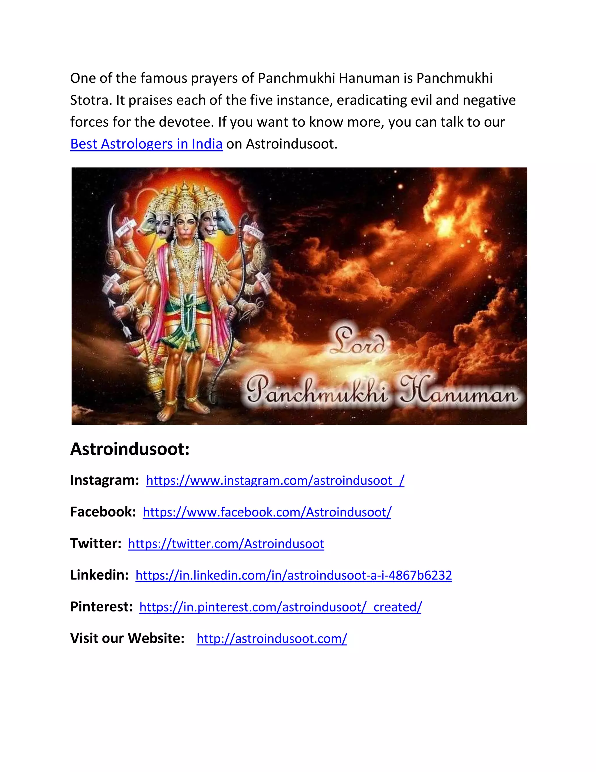 Lord Panchmukhi Hanuman: Symbolism and Significance | PPTX | Hinduism ...