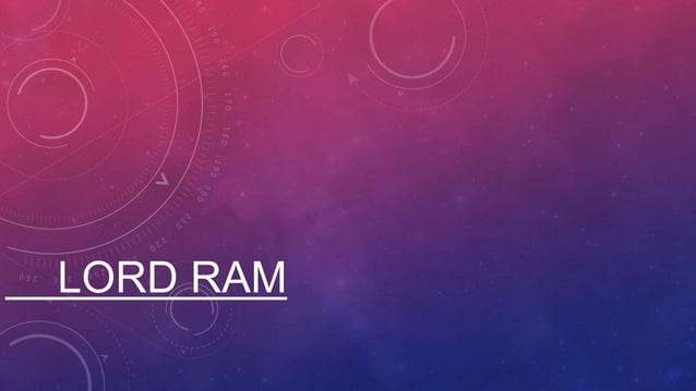 Birth and life of Lord Rama | PPTX