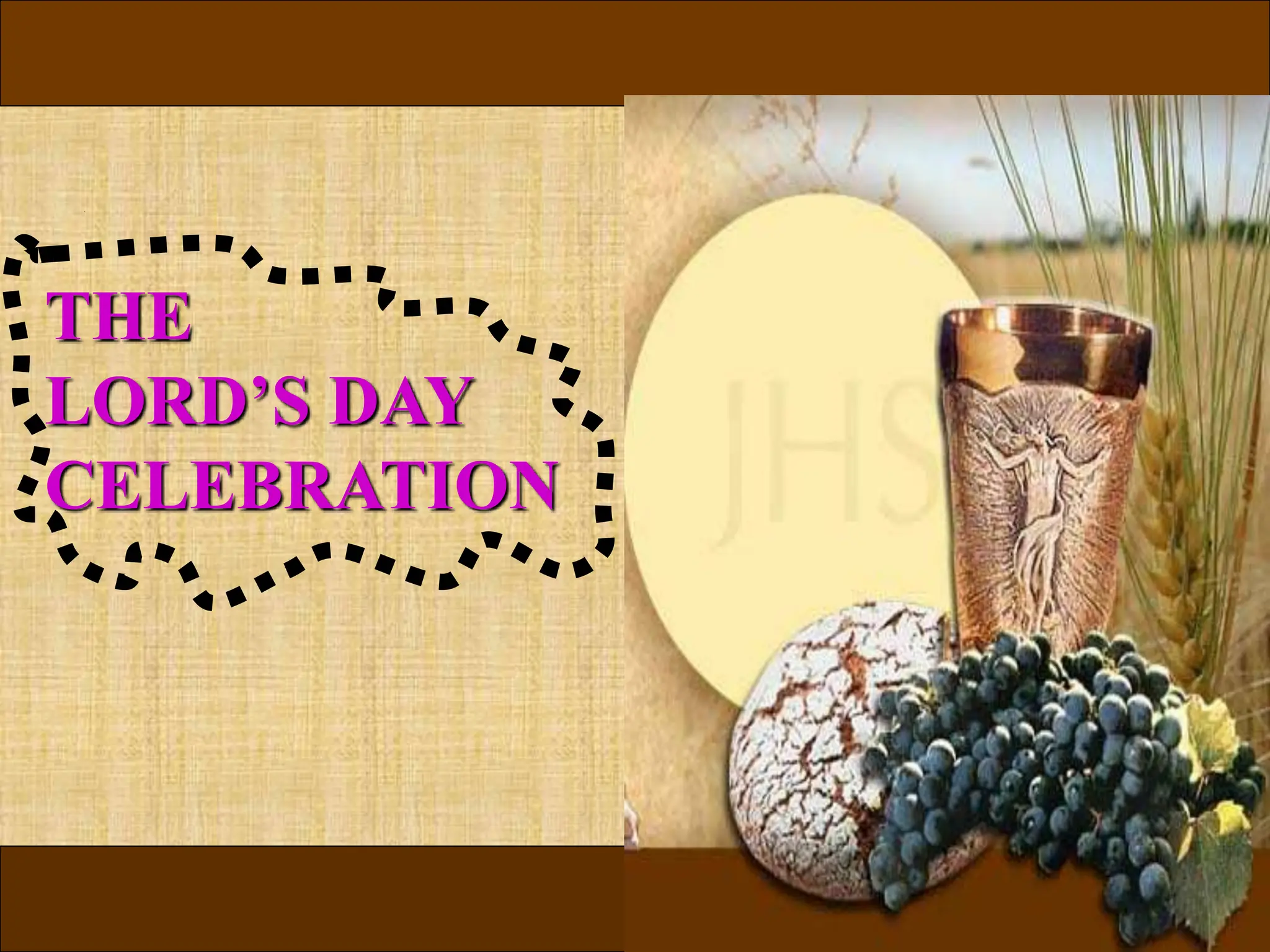 LORDS-DAY gguide during talk 8 at CLP and before or afterdedication | PPT