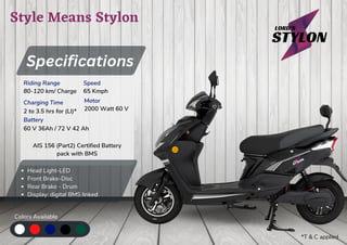 Lord's Automative Brochure for 2 and 3 wheelers | PPT