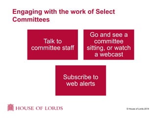 House of Lords Select Committees Procedure | PPTX | Law