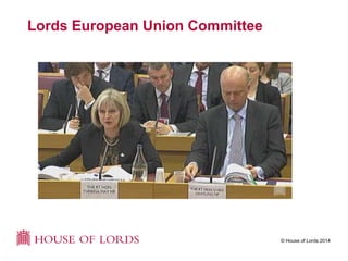 House of Lords Select Committees Procedure | PPTX | Law