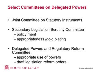 House of Lords Select Committees Procedure | PPT