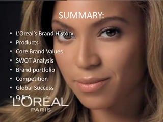 L'oreal Case Study | PPTX