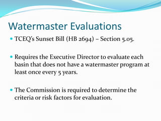 Drought water conservation TCEQ perspective 2-3-12 | PPT