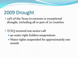 Drought water conservation TCEQ perspective 2-3-12 | PDF