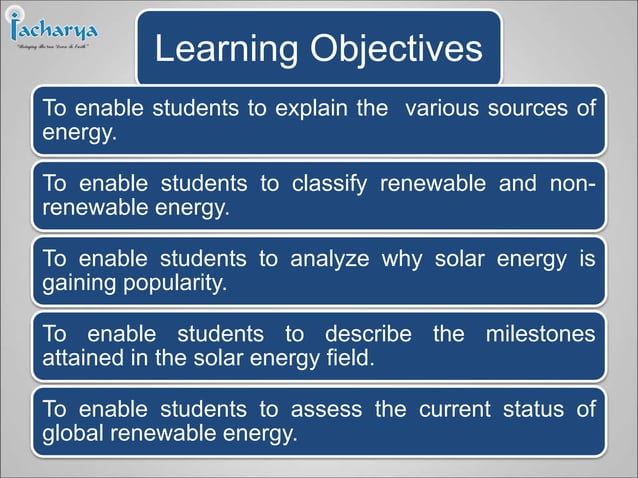 Learning objectives | PPT