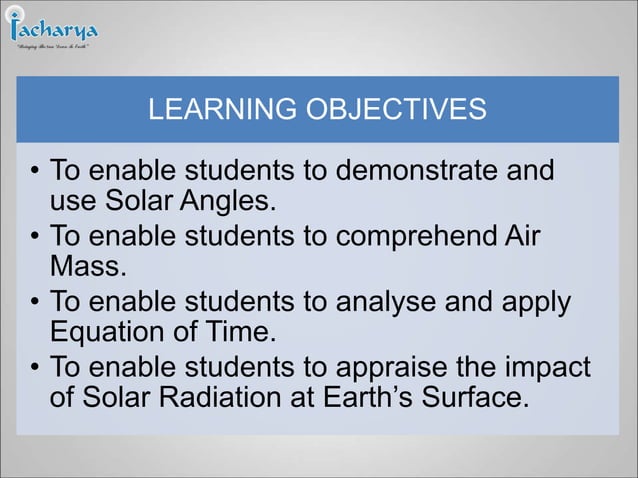 Learning objectives | PPT