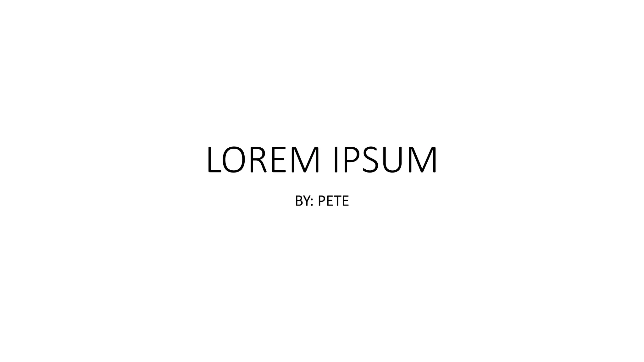 LOREM IPSUM.pptx | Desktop Publishing | Computer Software and Applications