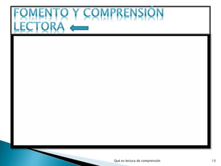 lectura de comprension | PPTX