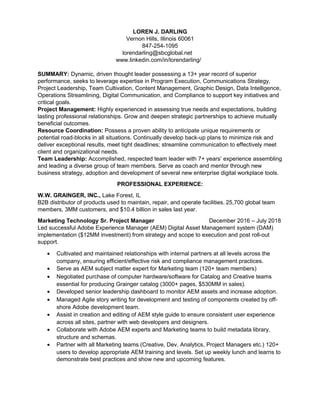 Loren Darling Resume LinkedIn | DOC