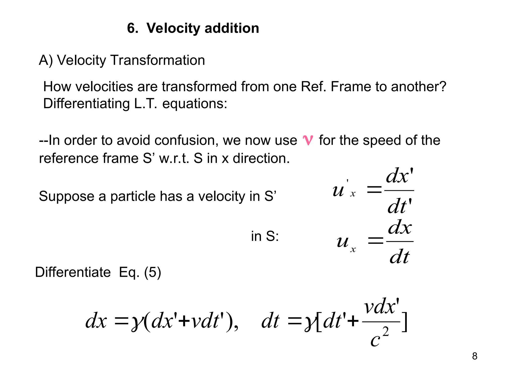 Power point on Lorentz Transformation | PPT