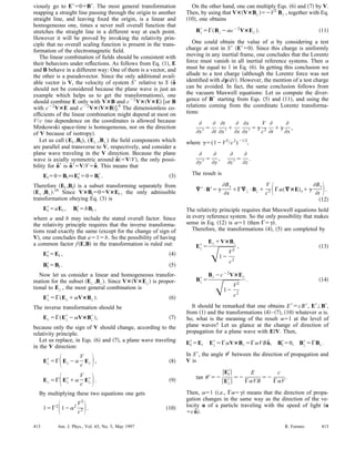 Lorentz transf em + | PDF