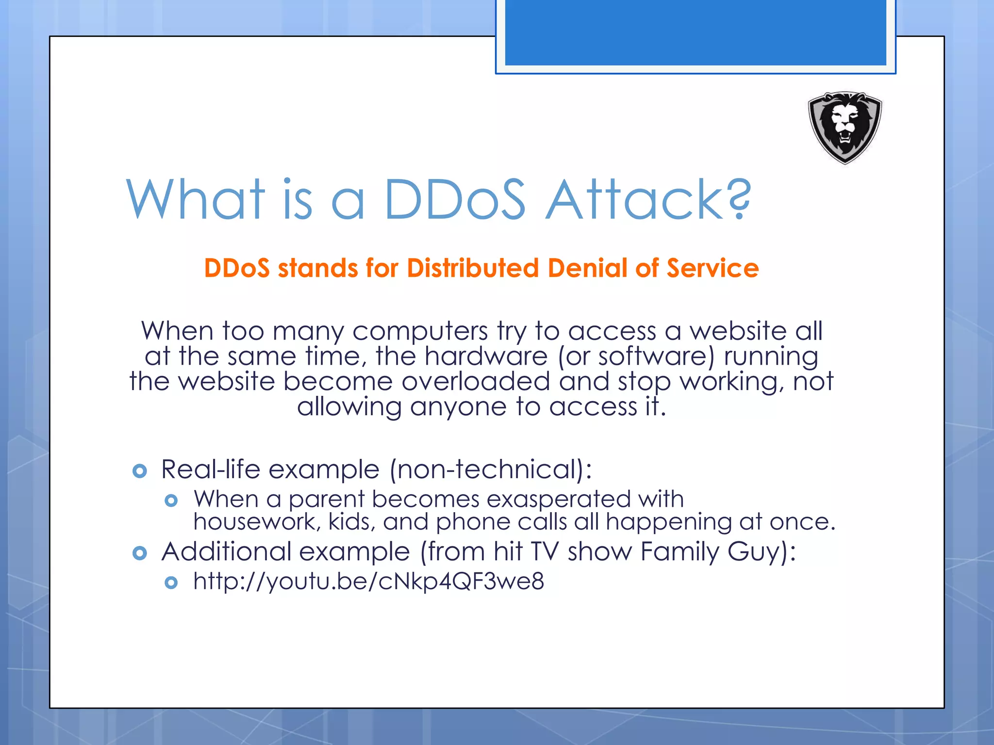 DDoS Explained | PPT