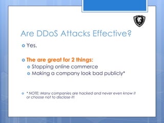 DDoS Explained | PPT