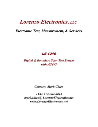 Lorenzo 1210 features | PDF