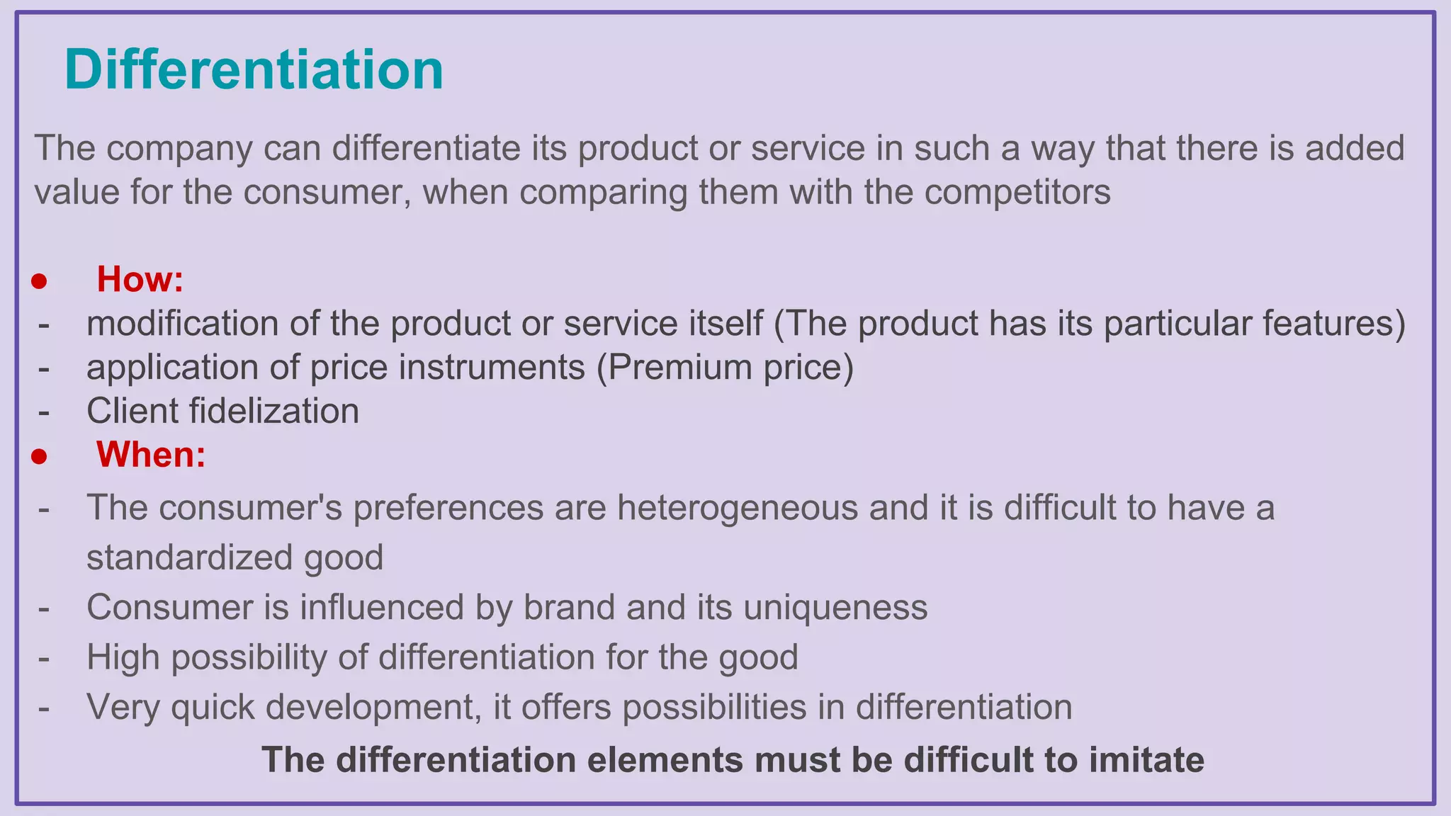 Product Differentiation Strategies in Food sector | PDF