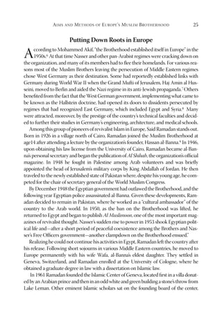 Lorenzo vidino muslim brotherhood europe | PDF