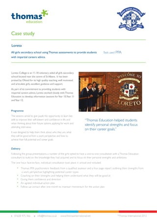 Loreto case study final | PDF