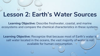 Earth's Water | PPTX