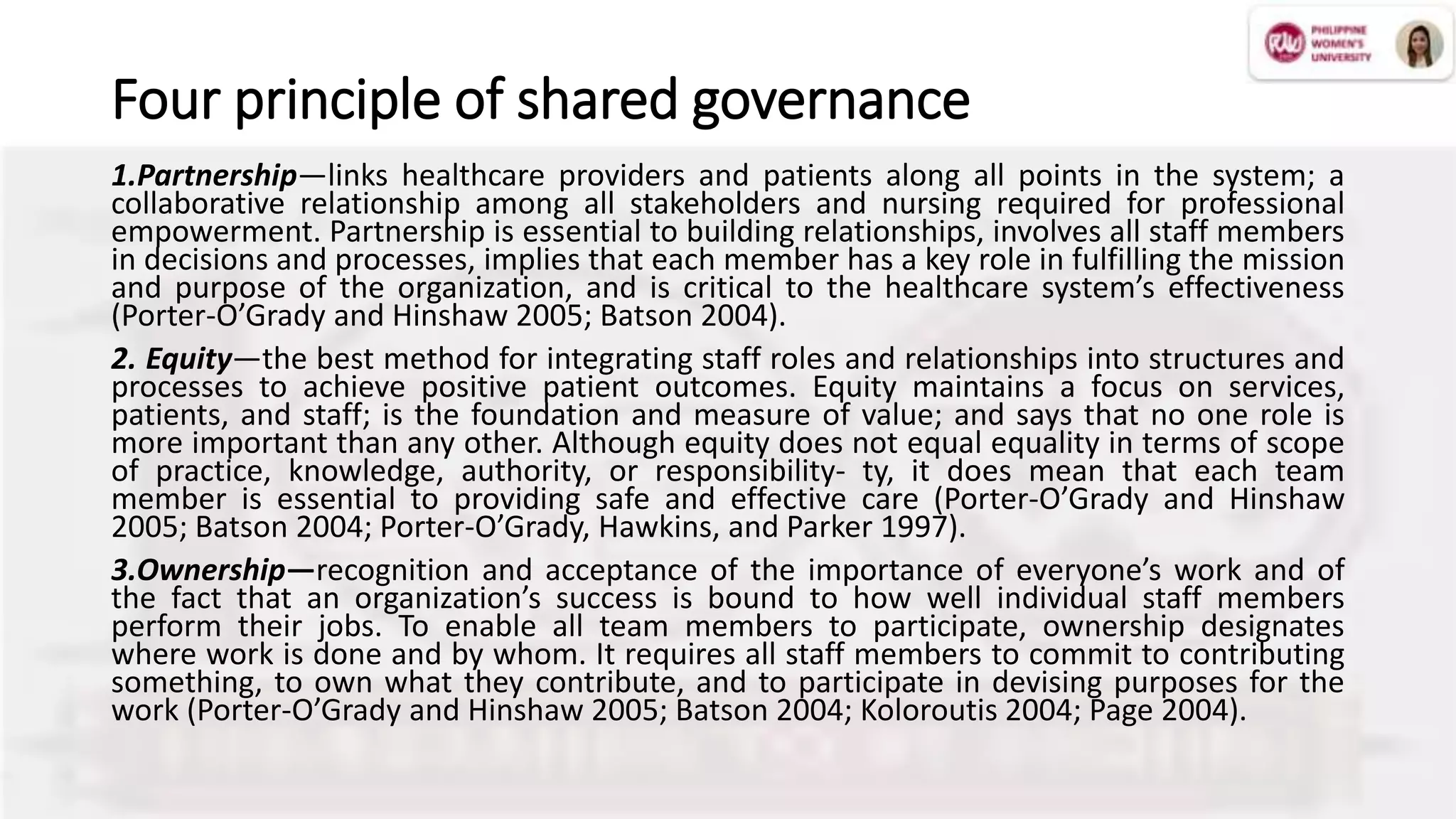 Shared Governance in Nursing | PPTX