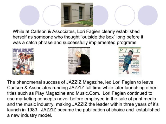 Lori Fagien Cv Presentation | PPT