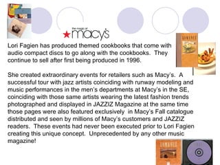 Lori Fagien Cv Presentation | PPT