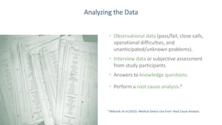 Usability Validation Testing of Medical Devices and Software | PDF