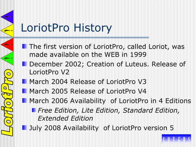 Loriot Pro V5 Presentation V2 En | PPT