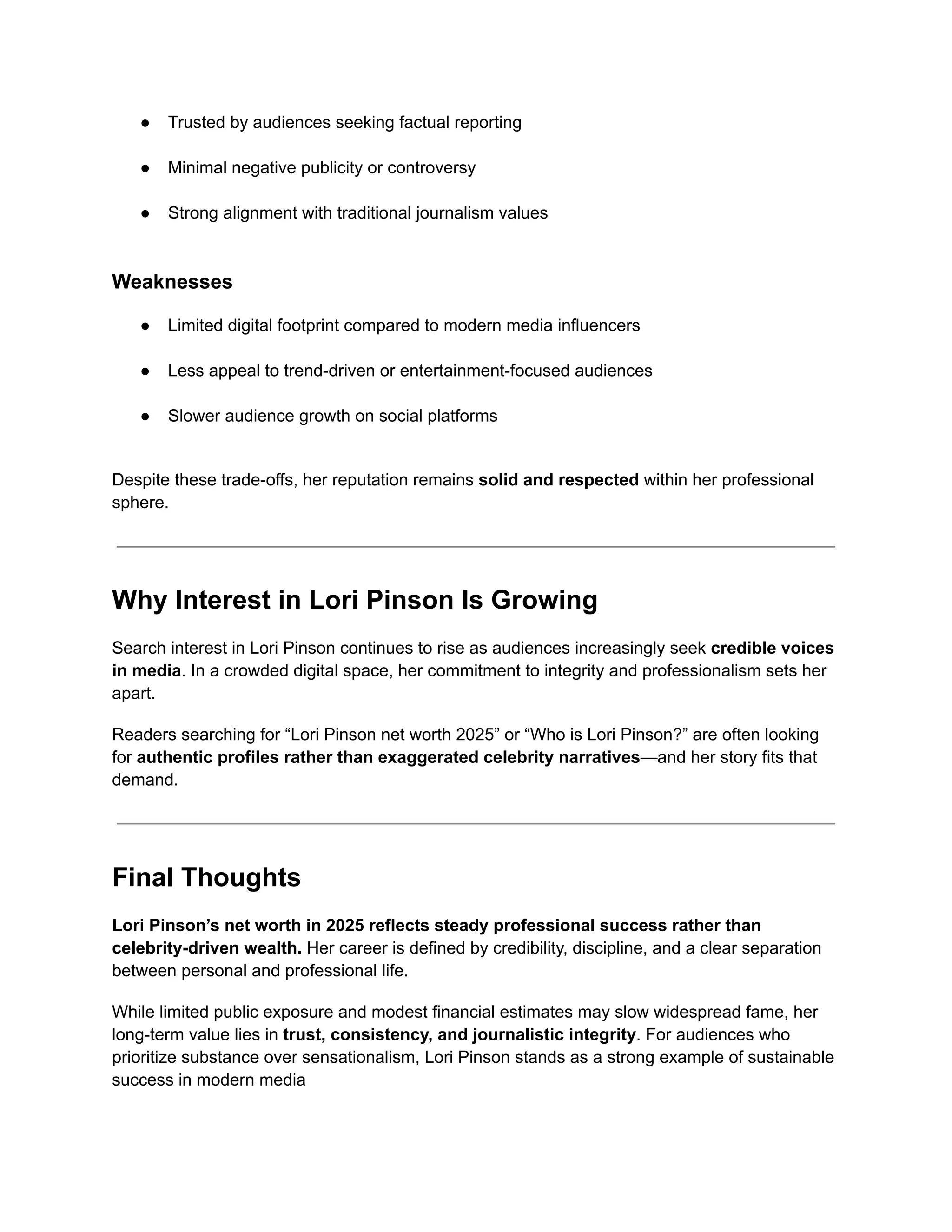 Lori Pinson Net Worth 2025: Career, Income & Facts | PDF