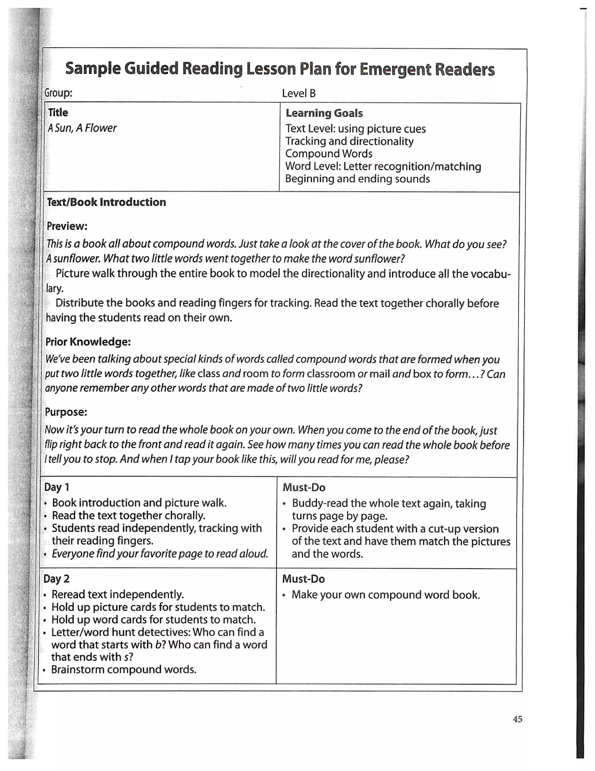 Lori rog 3 day lesson framework with examples | PDF