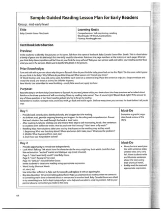 Lori rog 3 day lesson framework with examples | PDF