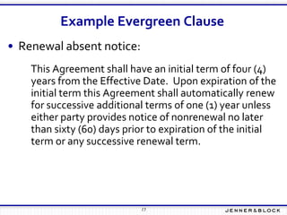 Evergreen Clause Fundamentals | PPTX