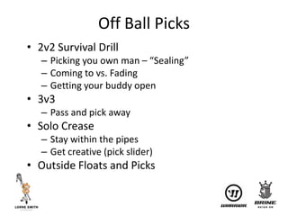 Lorne Smith introducing off ball movement to youth players | PPTX ...