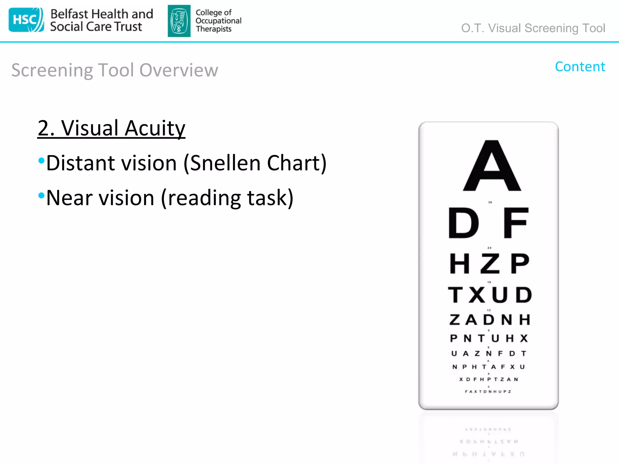 Occupational Therapy Visual Screening Tool | PPT